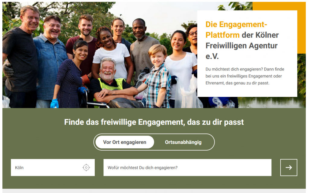 Neue Engagementdatenbank der Kölner Freiwilligen Agentur e.V. – Kölner ...